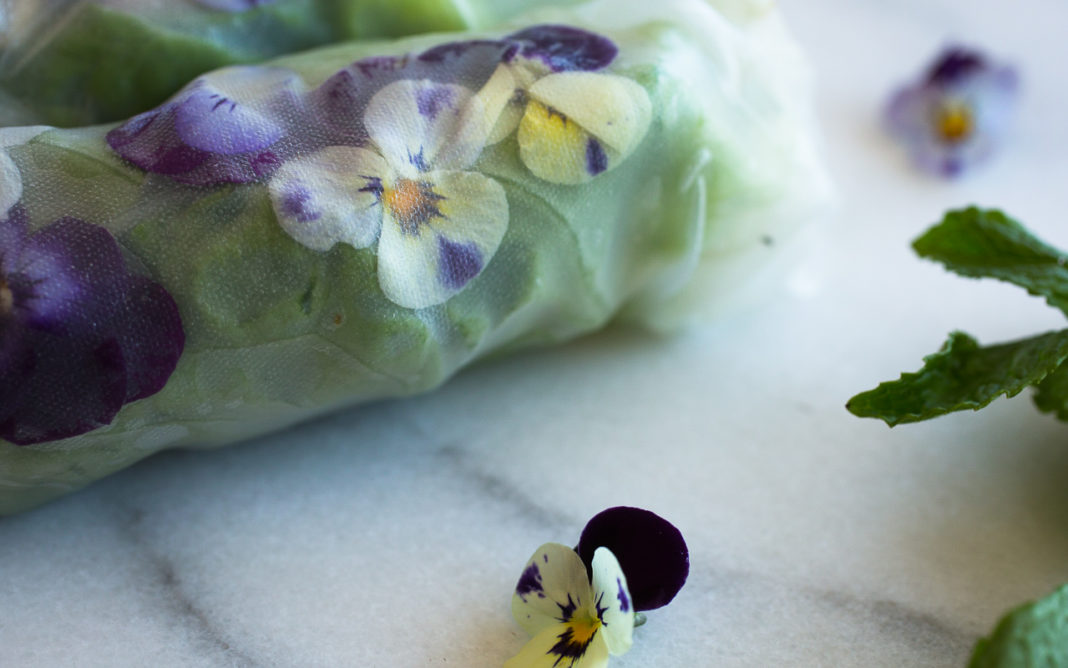 Cooking with Edible Flowers: Garden Fresh Summer Rolls & More - Pass ...